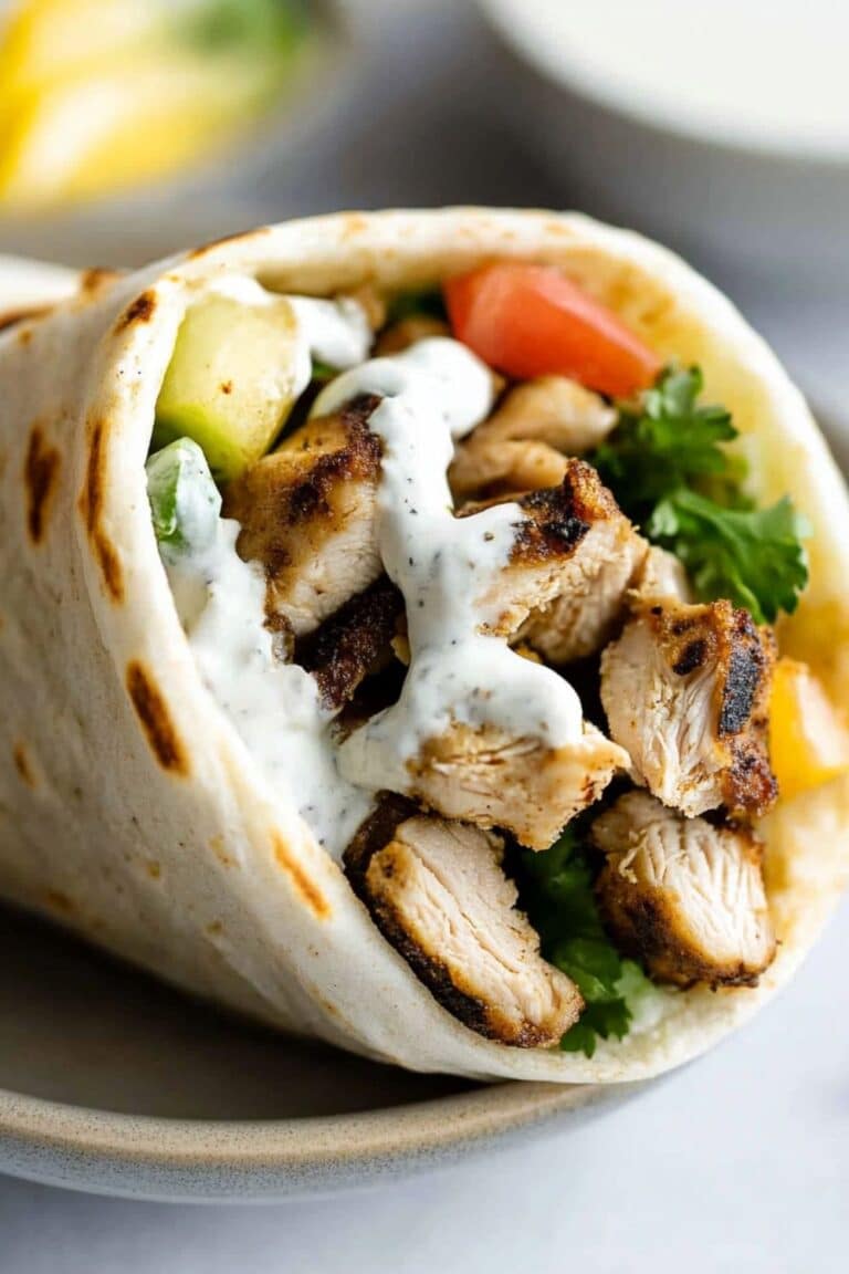 Easy & Authentic Chicken Shawarma Wrap Recipe