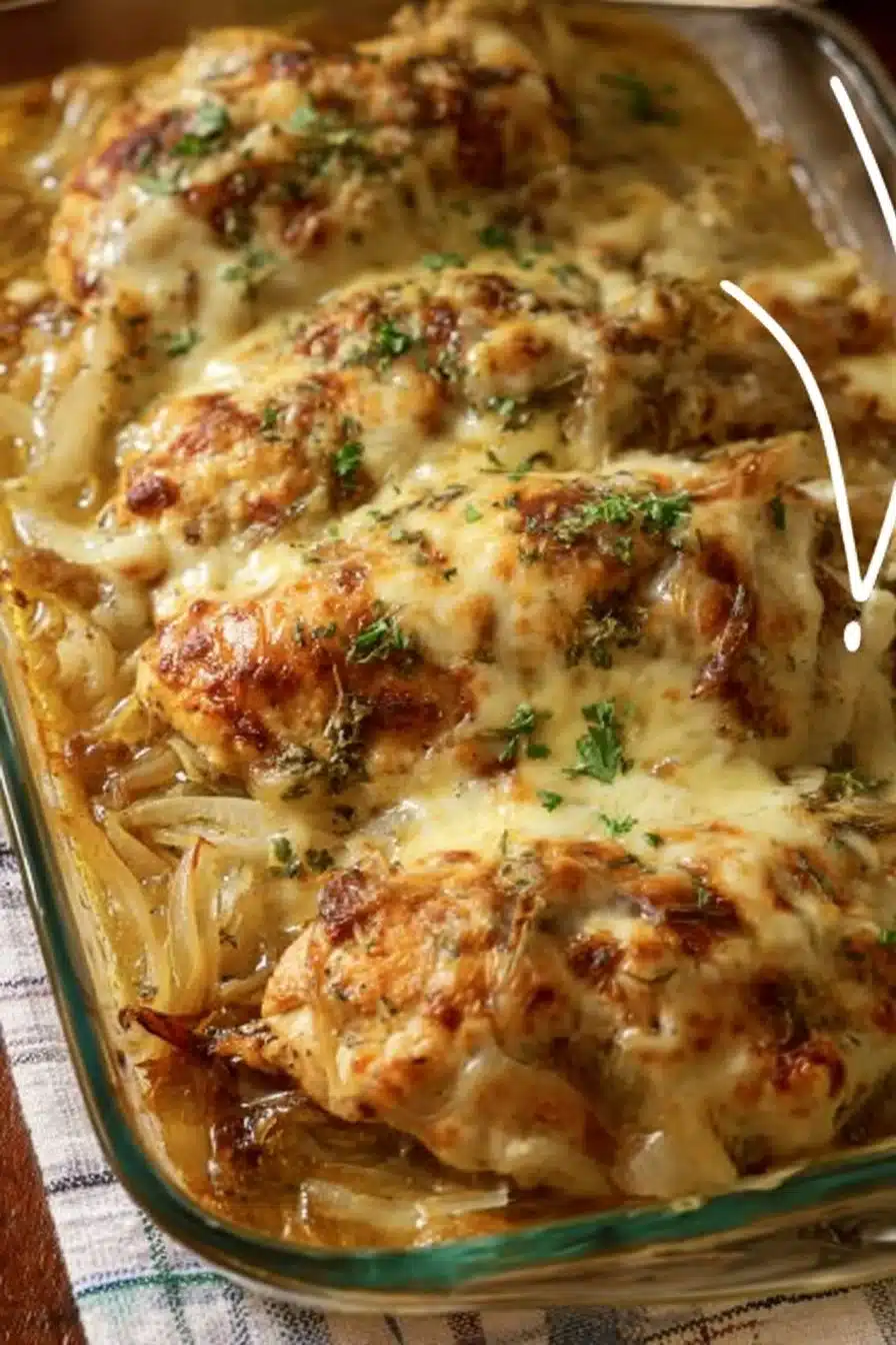 French Onion Chicken Bake | Baked Chicken Recipe