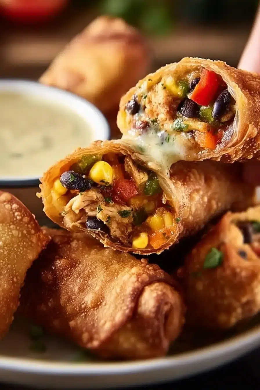 Southwest Chicken Egg Roll