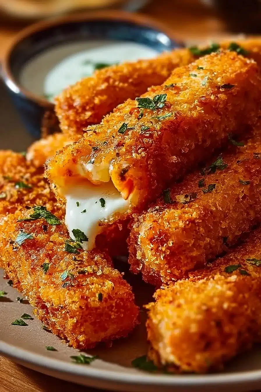 Buffalo Chicken Mozzarella Sticks for Spicy Snack Lovers