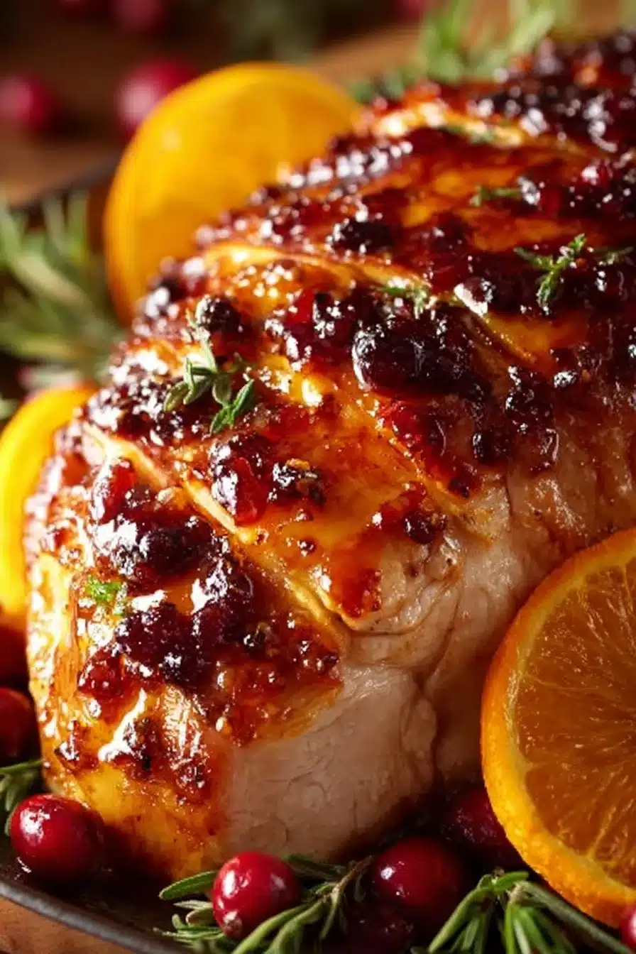 Cranberry Orange Glazed Turkey Breast
