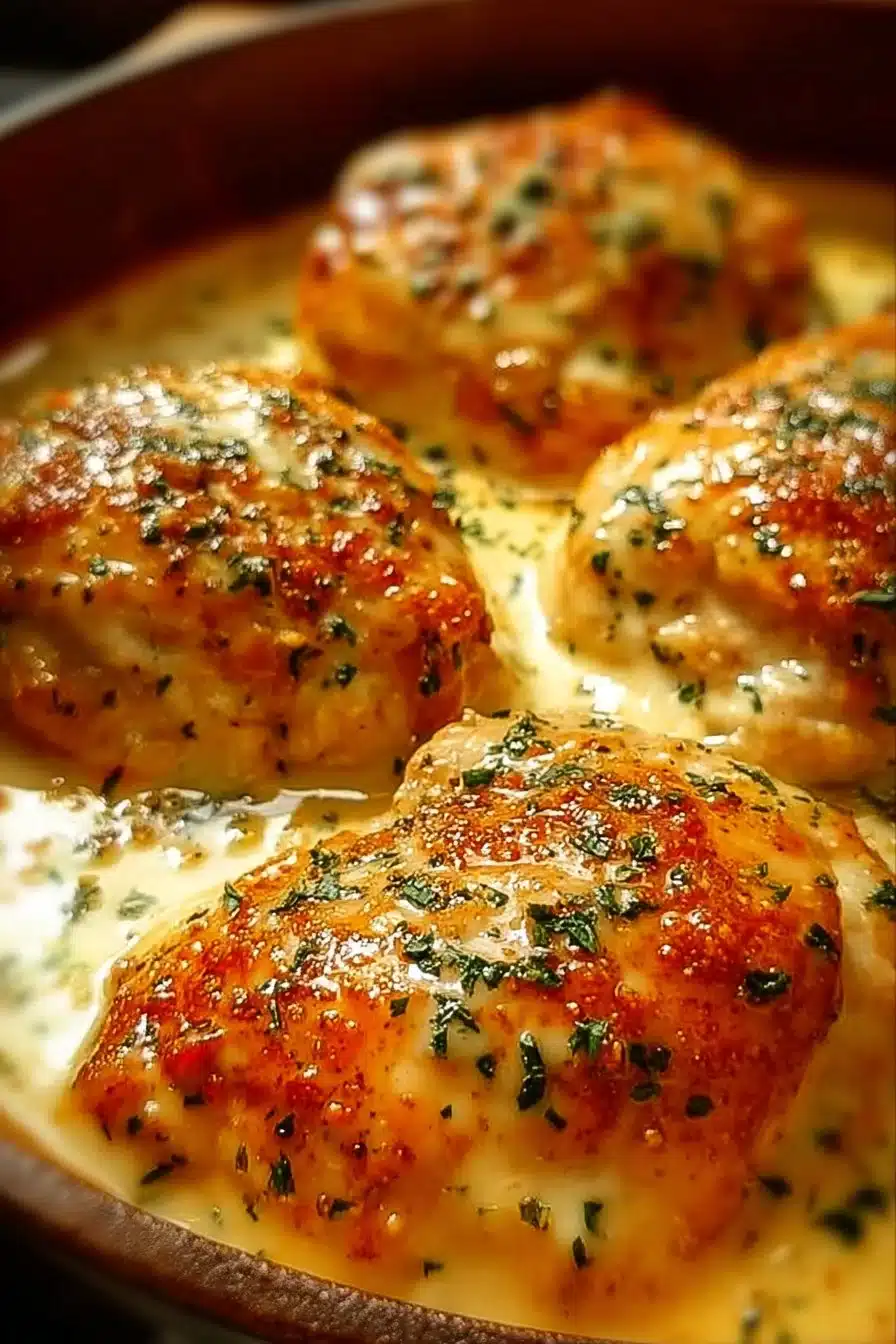 Garlic Parmesan Stuffed Chicken