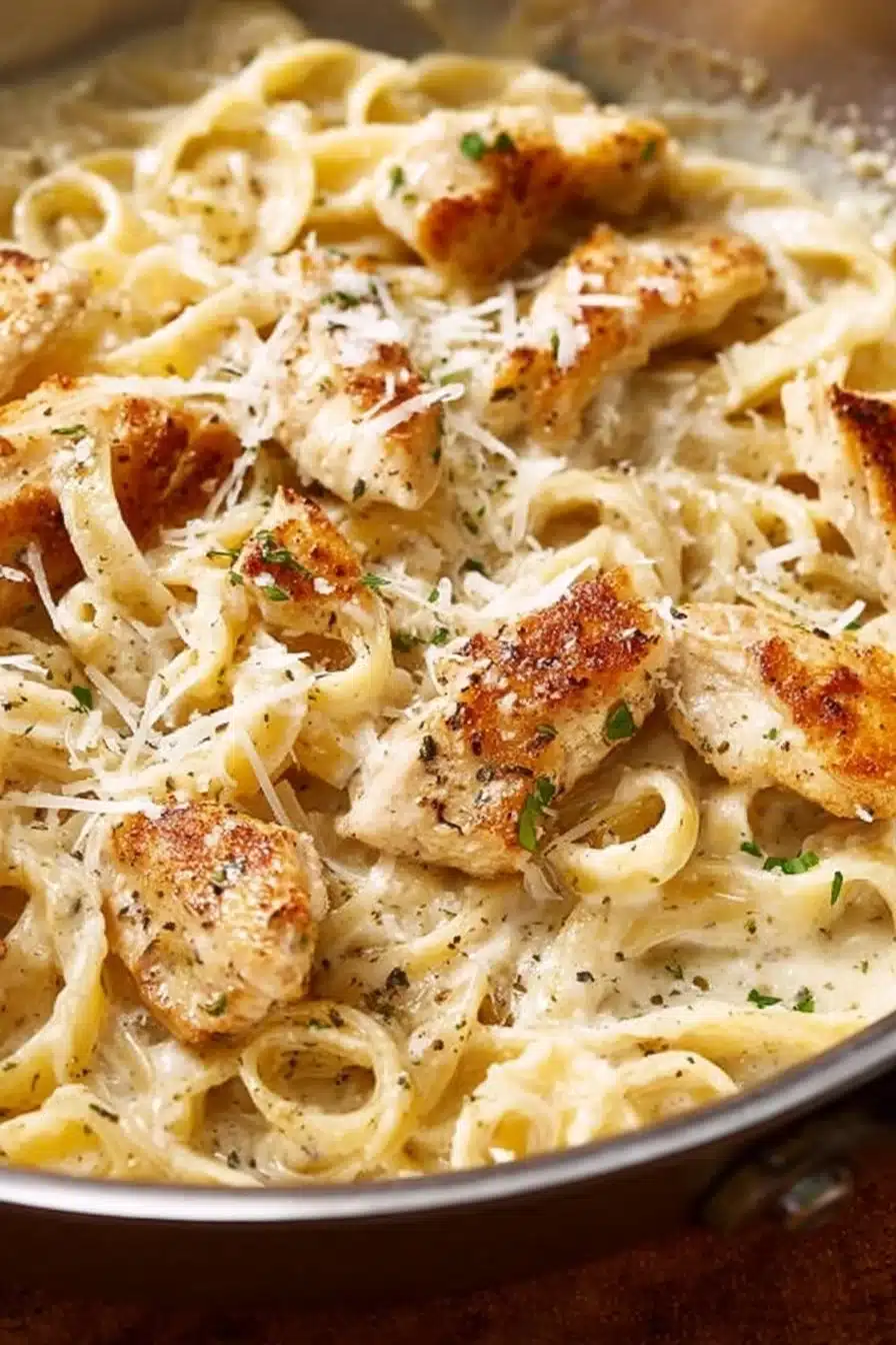 Creamy Chicken Fettuccine Alfredo