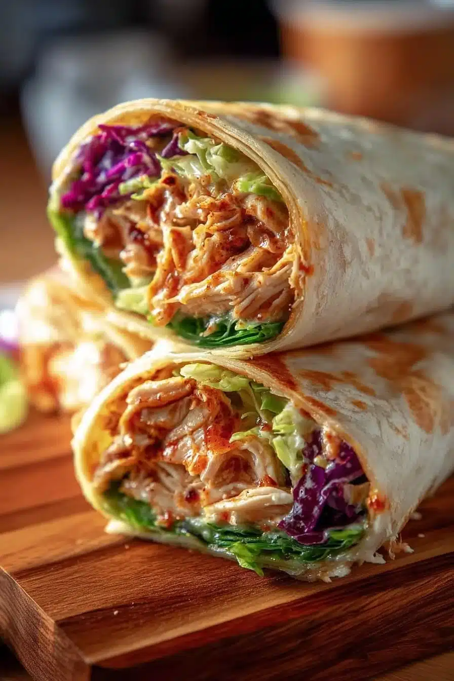 Spicy Buffalo Chicken Wraps for Two